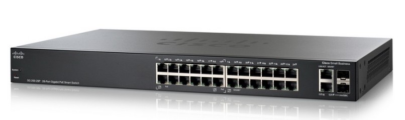 Cisco Sg200 26 L2 Managed Gigabit Switch 24 Port 2 Port Mini Gbic ทำ