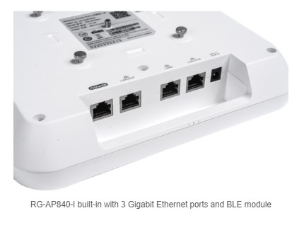 Ruijie RG-AP840-L Wireless Access Point AX 4x4 MIMO, 5.2Gbps,3 Port ...