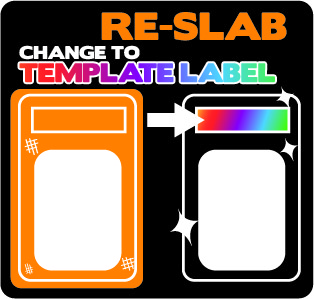 RE-SLAB CHANGE TO TEMPLATE LABEL - sqccard