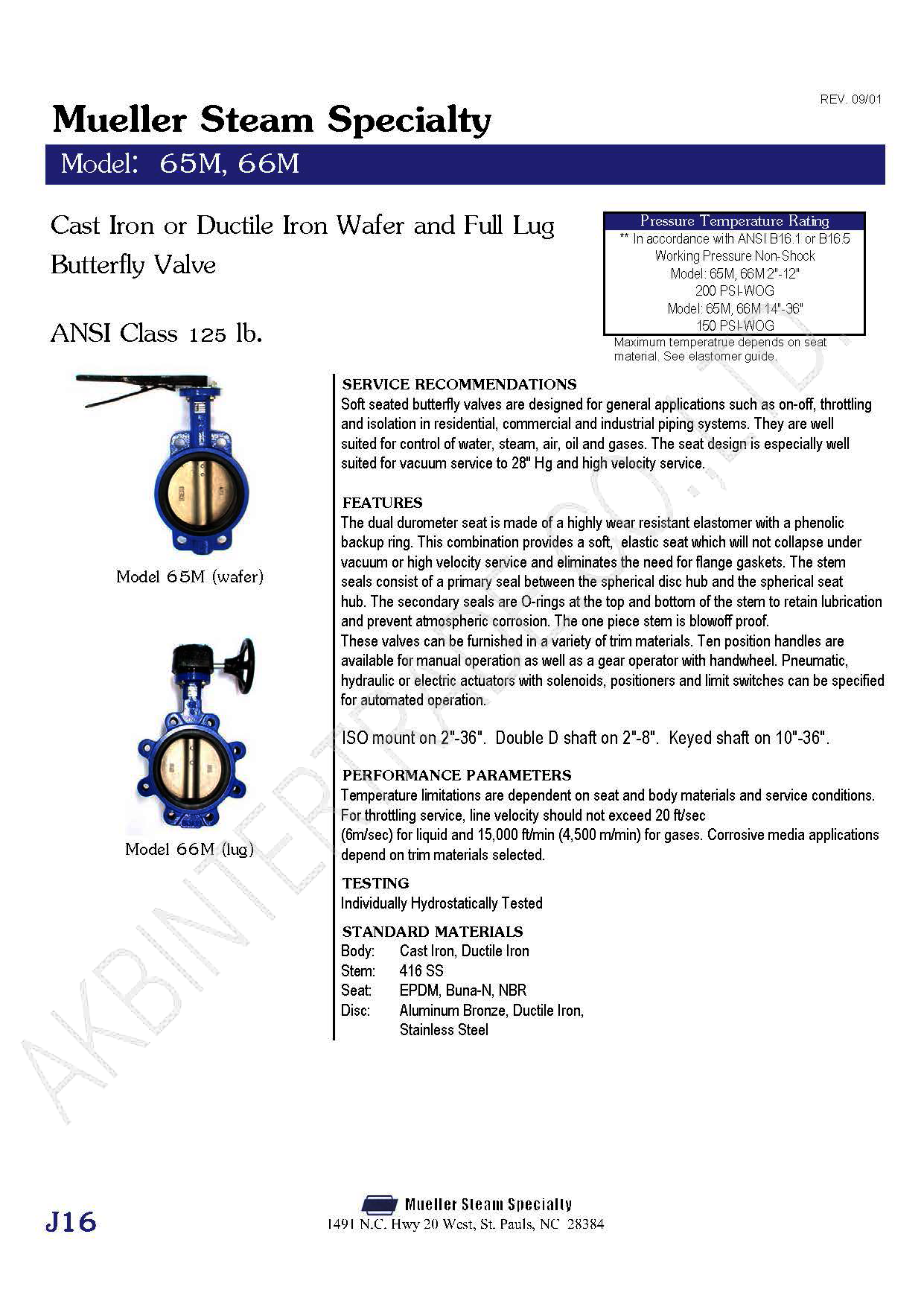 SPEC MUELLER VALVE - akbintertrade