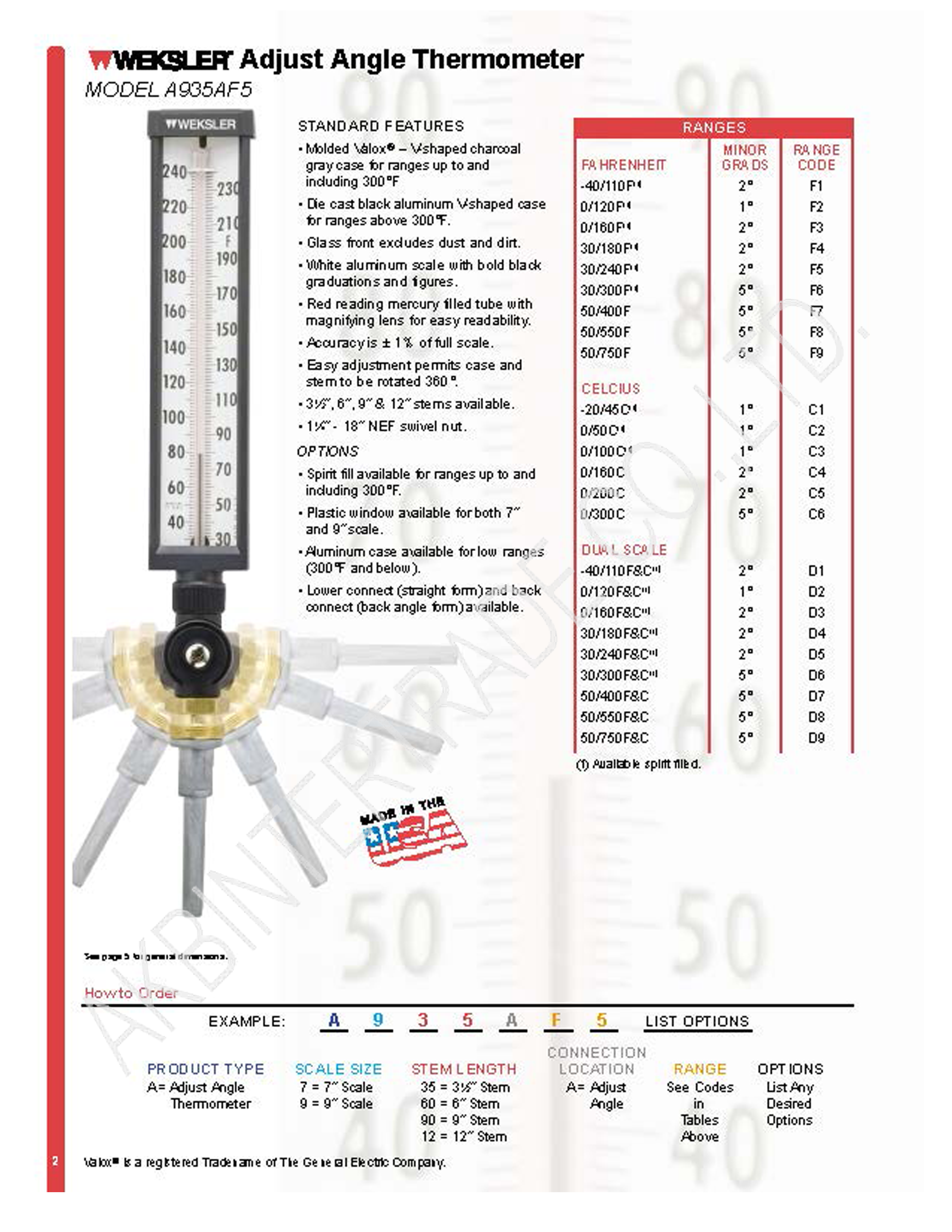 SPEC WEKSLER PRESSURE GAUGE - akbintertrade