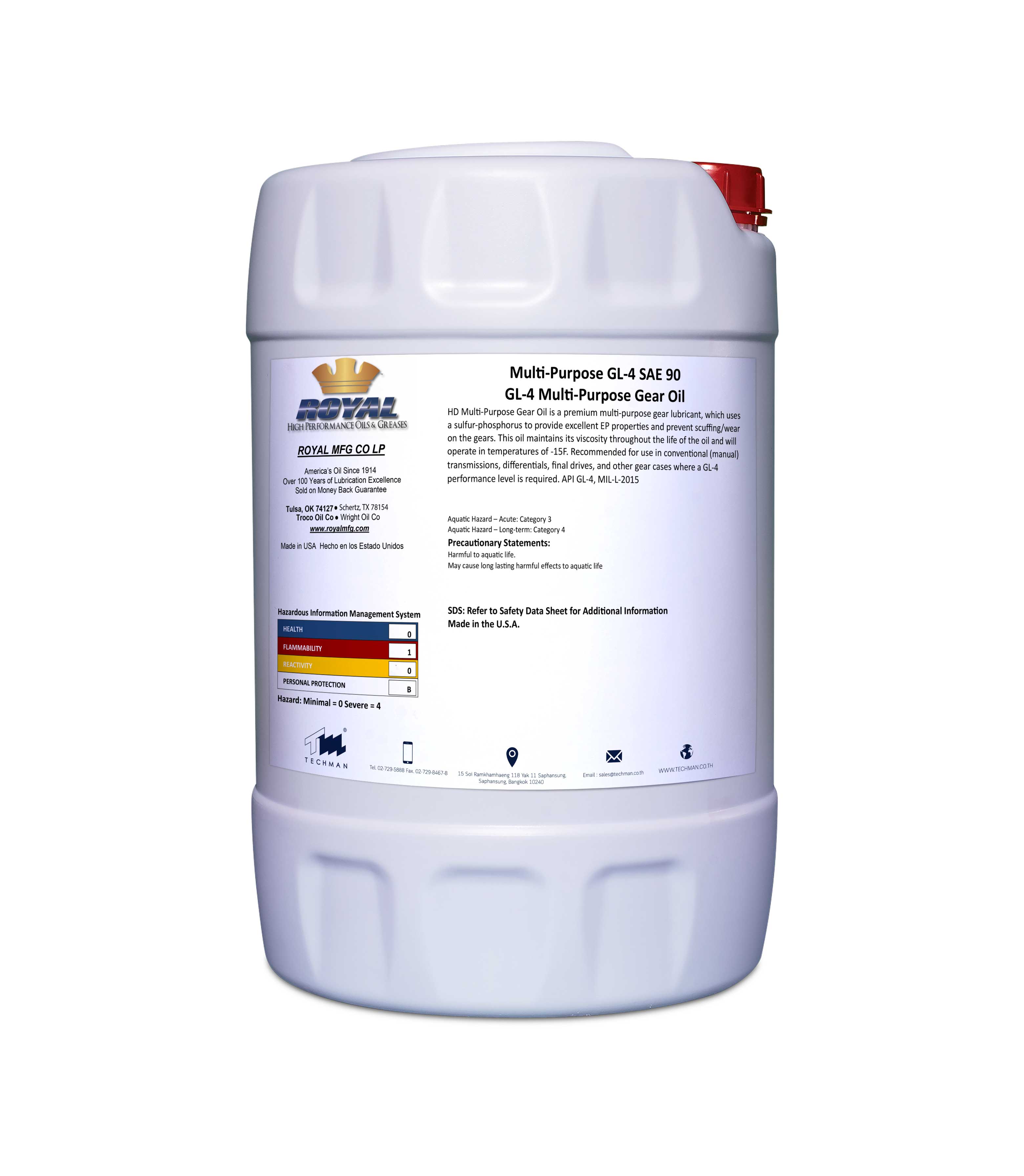 MULTI PURPOSE GL 4 SAE 90 - techman