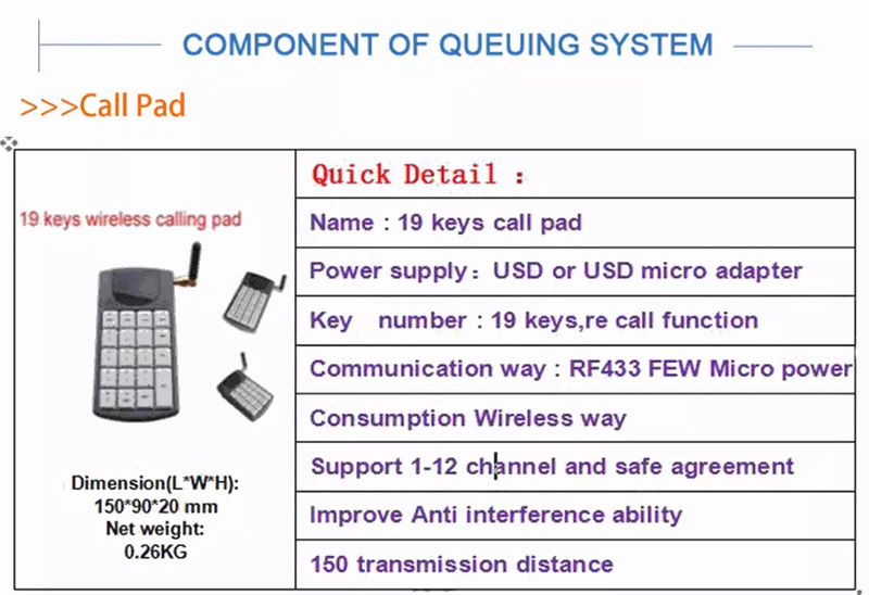 High Quality Wireless Queue Management System - thebest-plus
