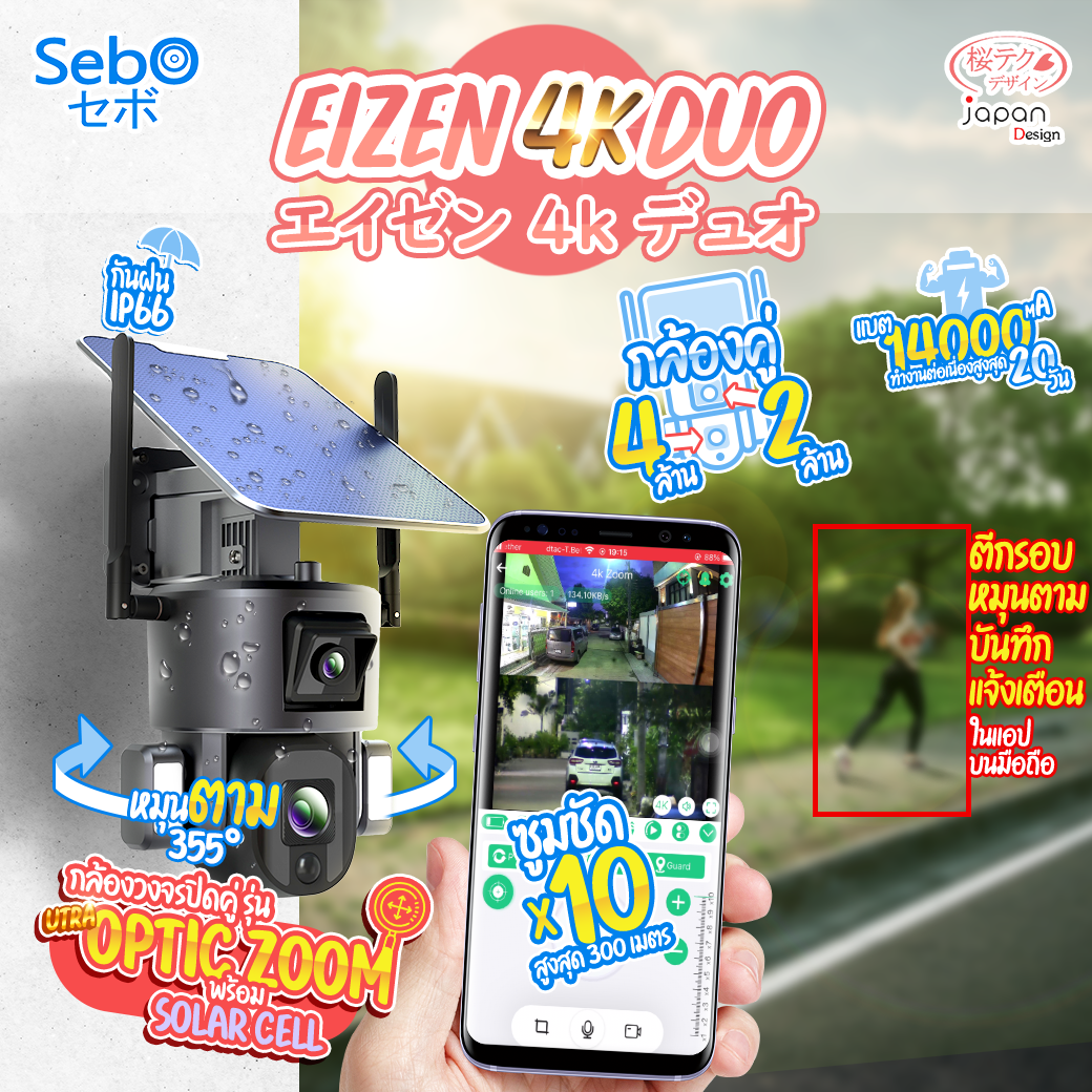 SebO Eizen 4K DUO 10X OPTIC ZOOM 4G