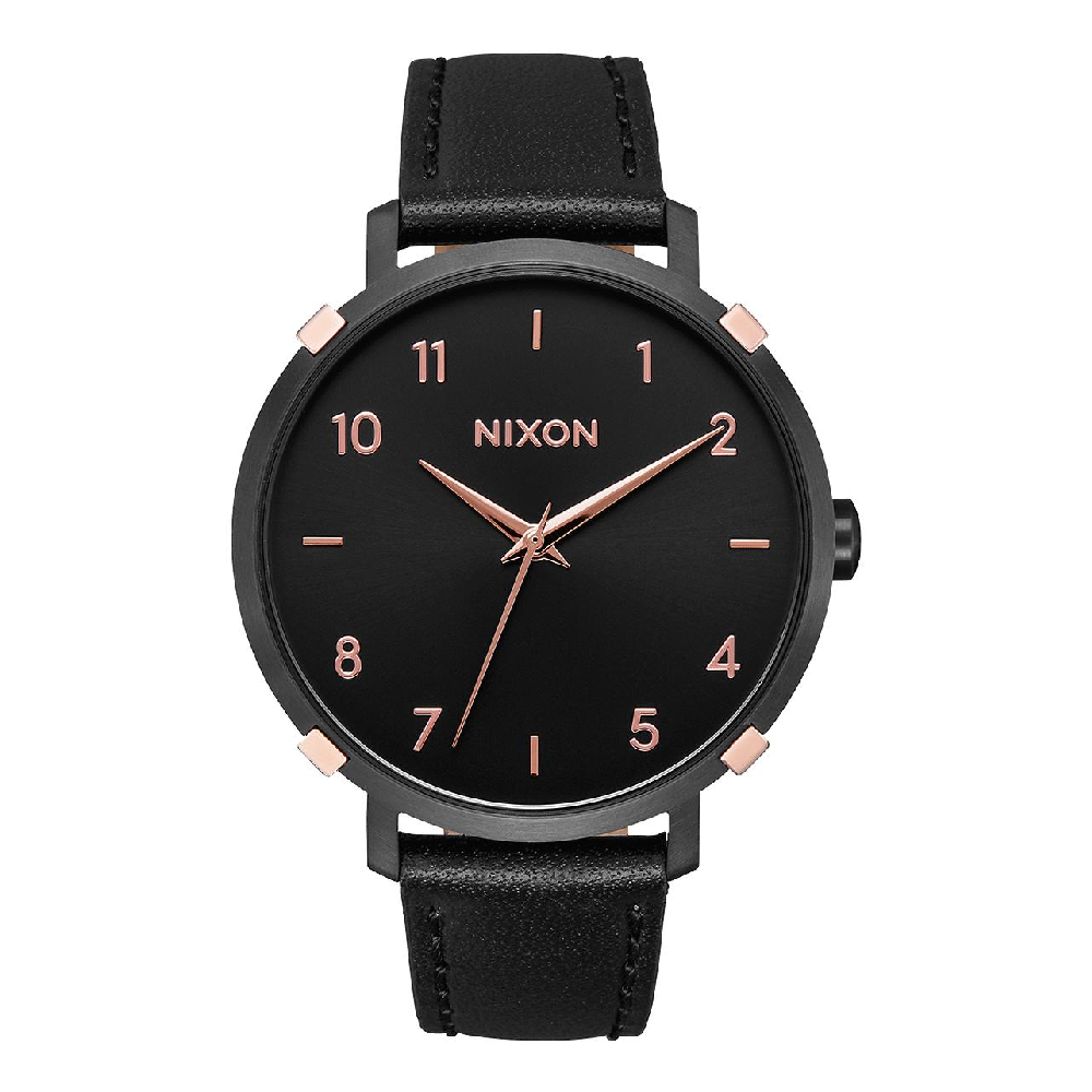 Nixon ARROW LEATHER BLACK R - tdccorp