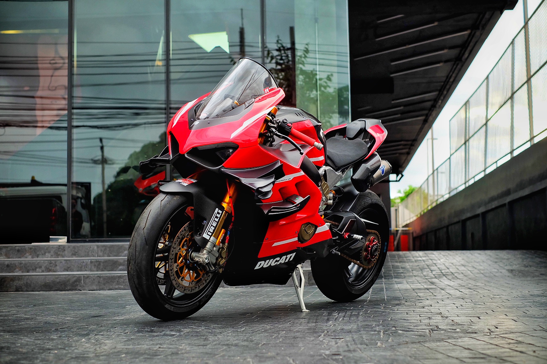 FUTURISMOTO MIRROR BLOCK OFF V.2 DUCATI PANIGALE V4 - mpkconcept