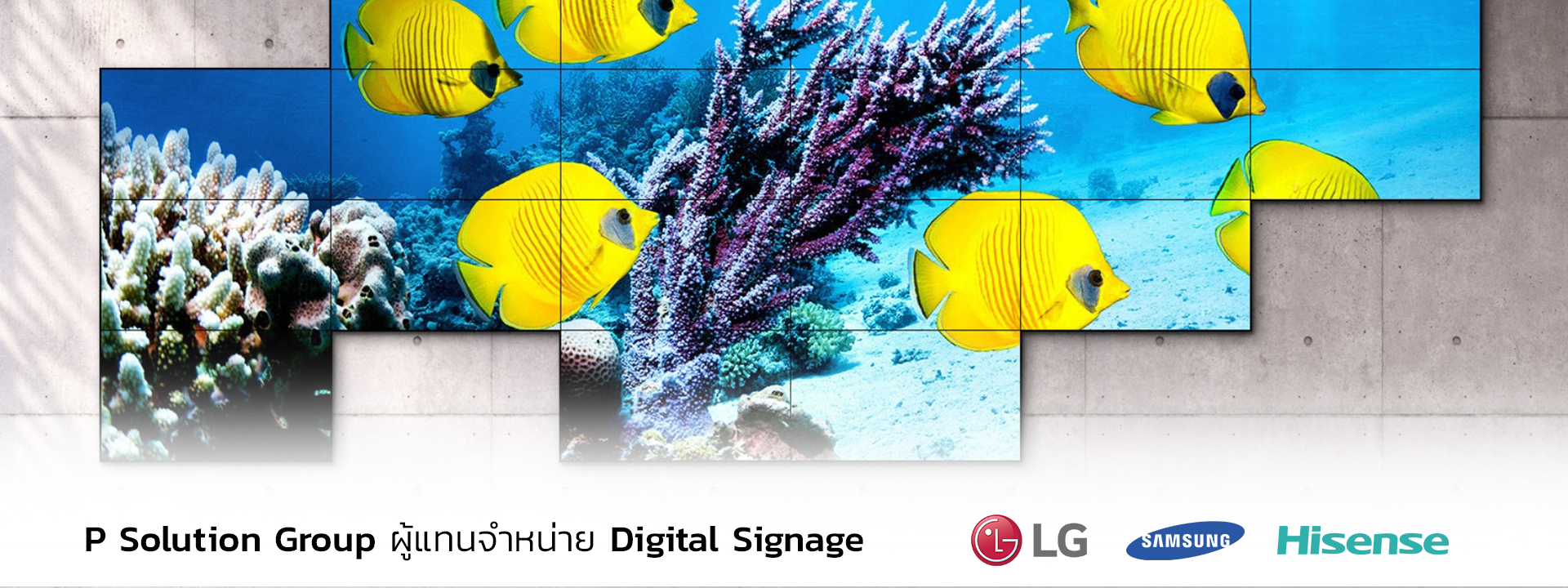 P Solution Group - จัดจำหน่ายและติดตั้ง Signage Monitor