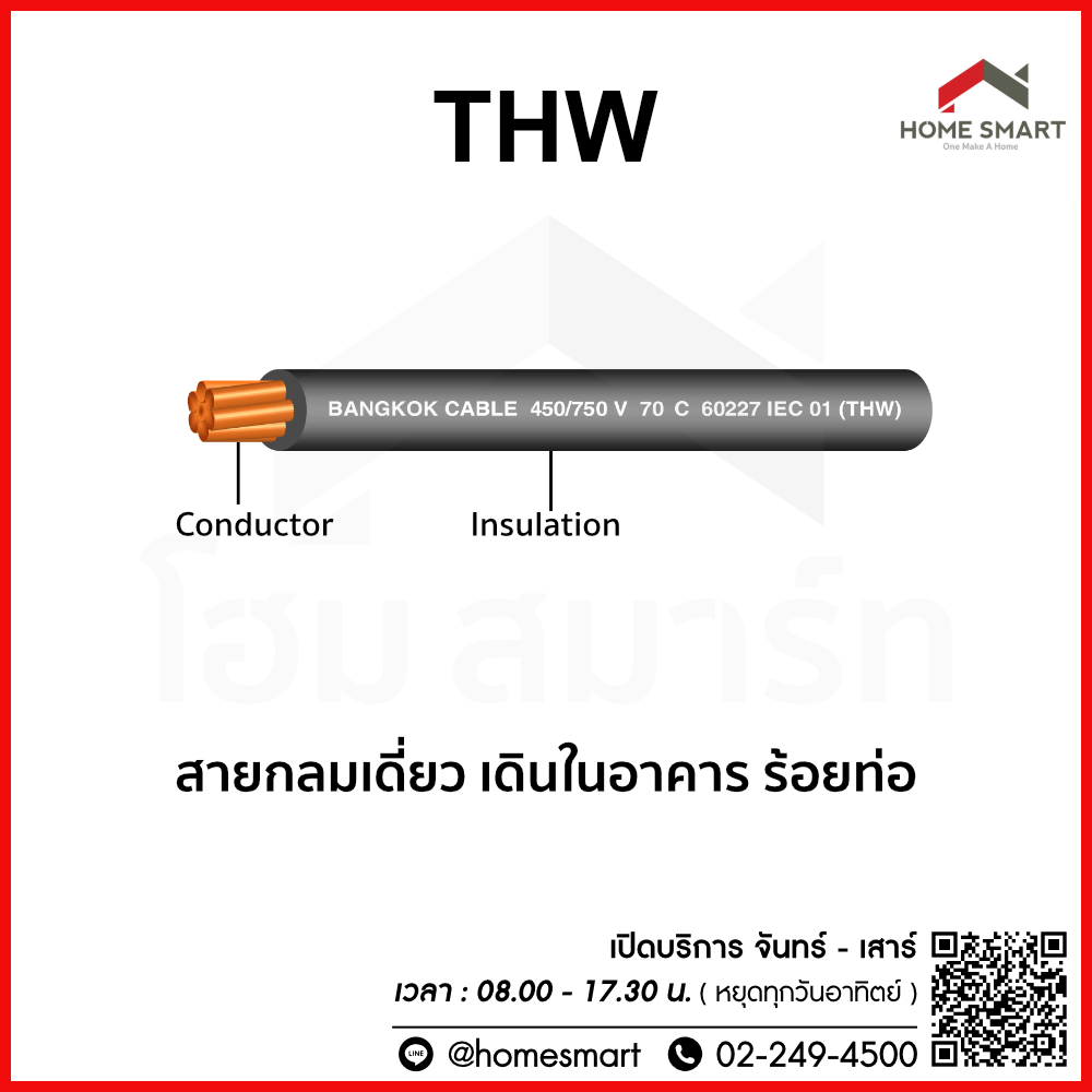 สายไฟ THW BCC - homesmart
