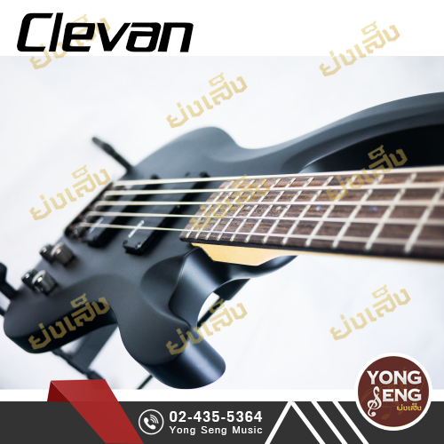 Clevan กีตาร์เบส 5 สาย CB-42M/5 BKM - yongsengmusical