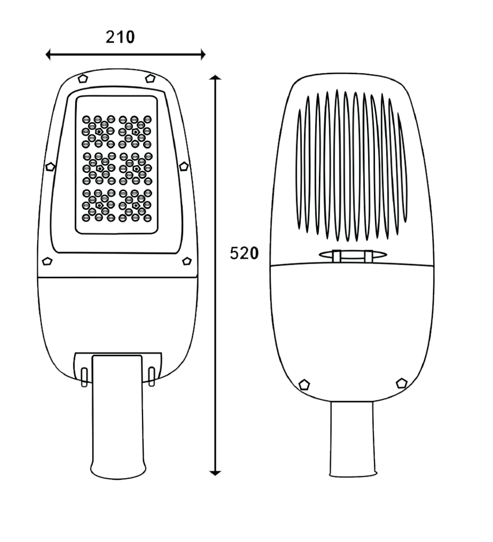 Solar Street Light 60W Ezi light