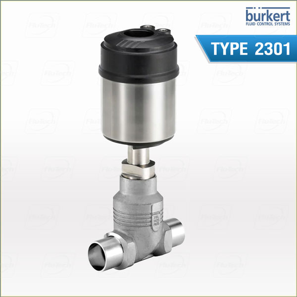 BURKERT TYPE 2301 - Pneumatically operated 2 way Globe.. - flutechthailand