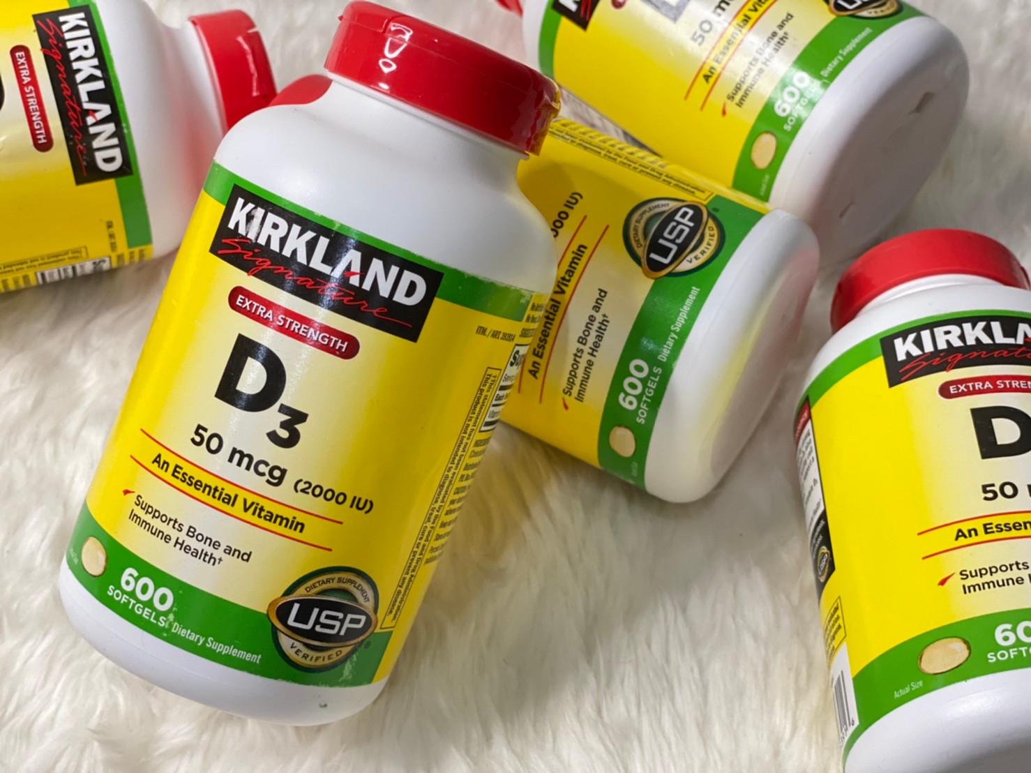 Kirkland Signature Extra Strength D3 50 mcg (2000 IU) 600เม็ด - chop-shopp