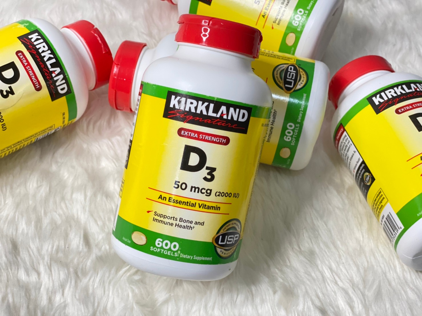 Kirkland Signature Extra Strength D3 50 mcg (2000 IU) 600เม็ด - chop-shopp
