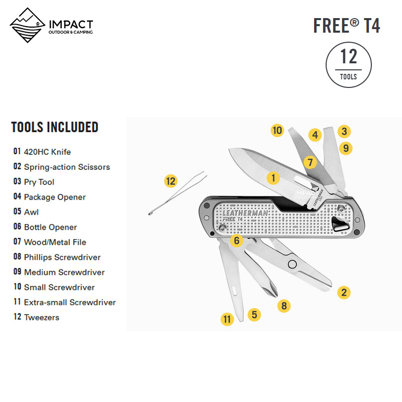 Leatherman Free T4 เครื่องมือ MultiPurpose
