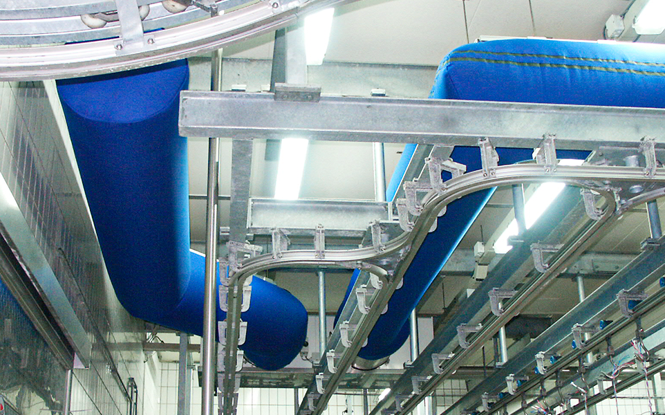 คลีมา Klima ผู้ผลิตท่อลมผ้า fabric duct, air sock, textile