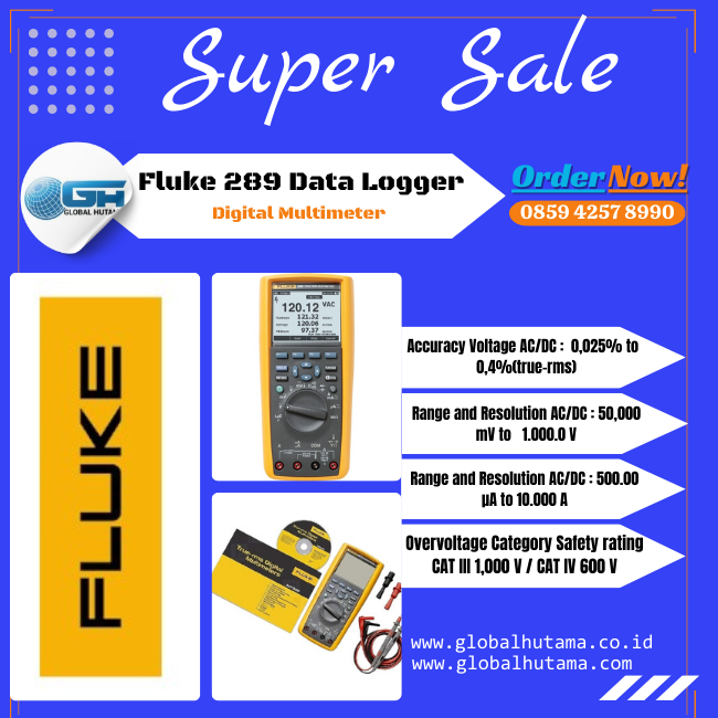 Jual Digital Multimeter Fluke 289 | Garansi 1 Tahun dan Harga Ekonomis