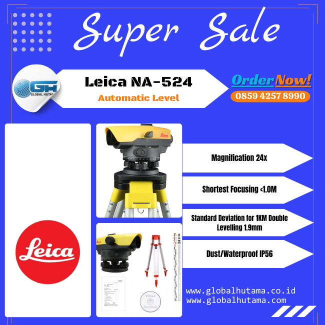 Leica Indonesia | Leica Automatic Level NA524 Harga Distributor dan ...