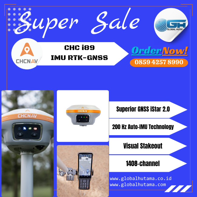 Jual CHC i89 IMU-RTK GNSS | Termurah & Garansi Resmi 1 Tahun