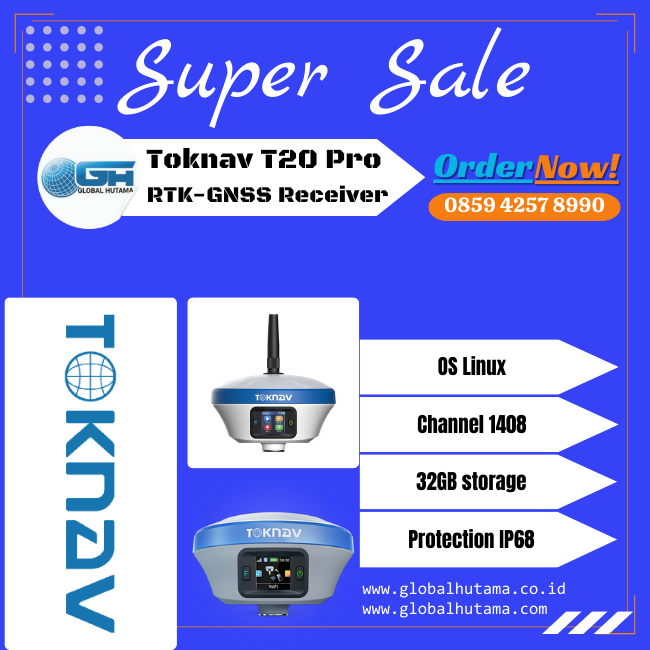 Jual GPS Geodetic Toknav T20 Pro | Harga Distributor