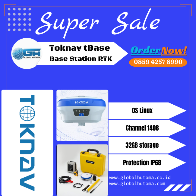 Jual Base Station | Toknav tBase RTK GNSS | Gratis Kalibrasi