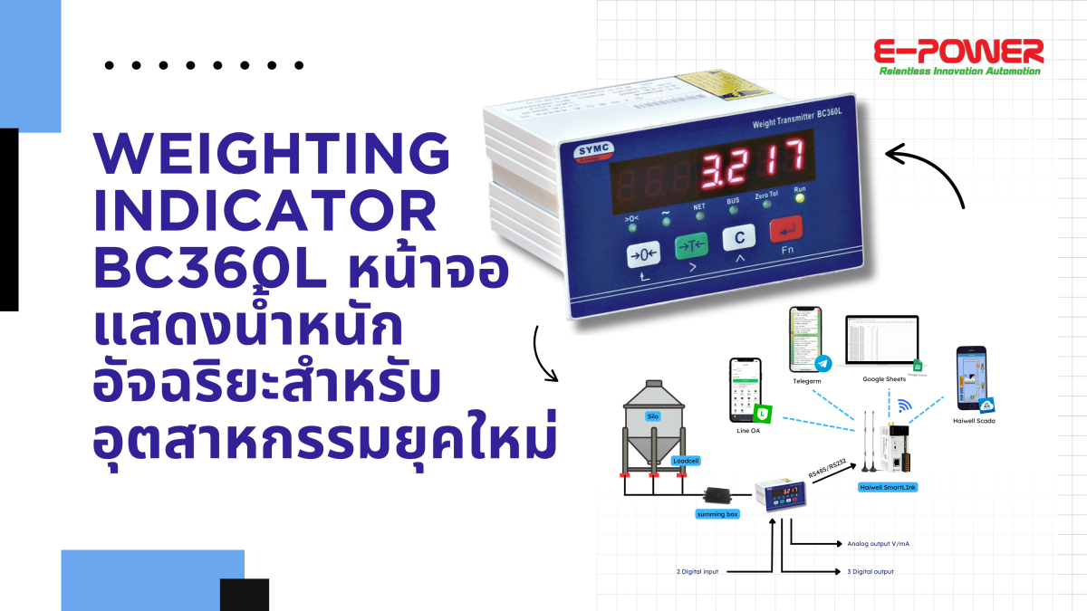 Weighting Indicator BC360L หน้าจอแสดงน้ำหนักอัจฉริยะสำหรับอุตสาหกรรมยุคใหม่