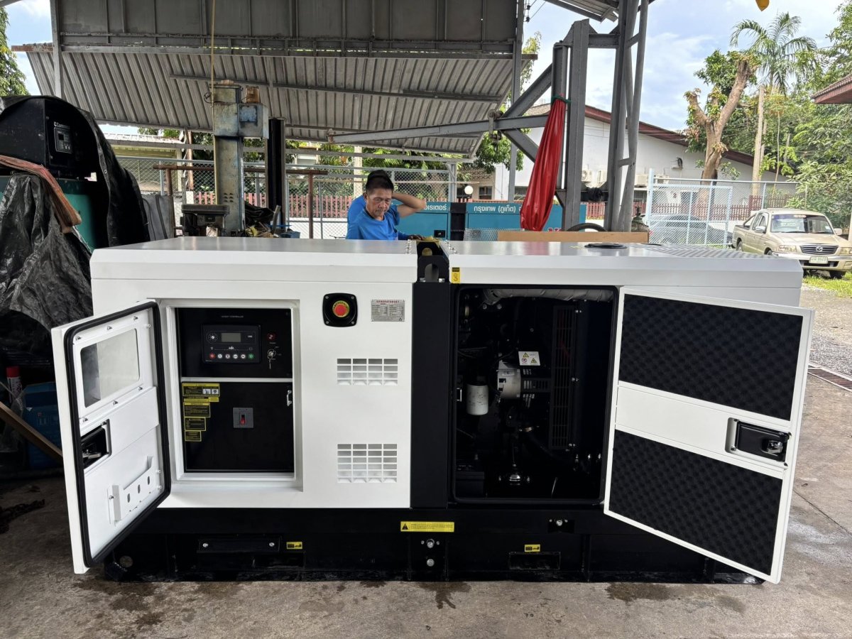 The installation of a 60 kVA. Generator with an ATS (Automatic Transfer ...