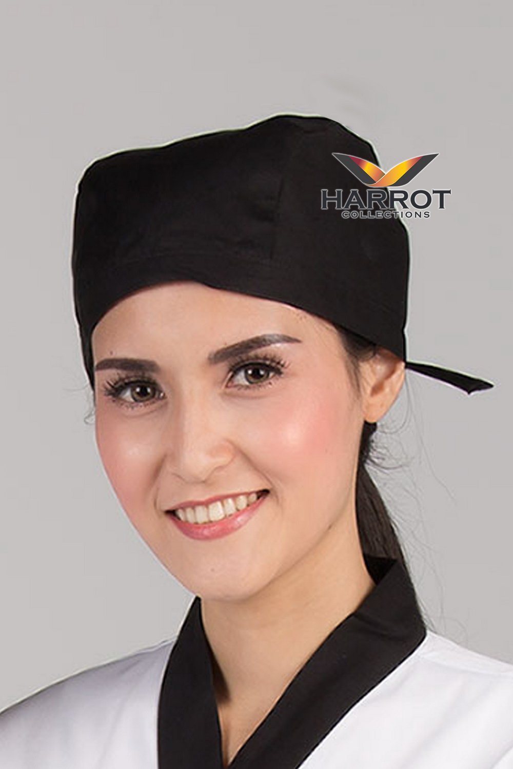 Black Chef Head Wrap (FSC0702) - harrot
