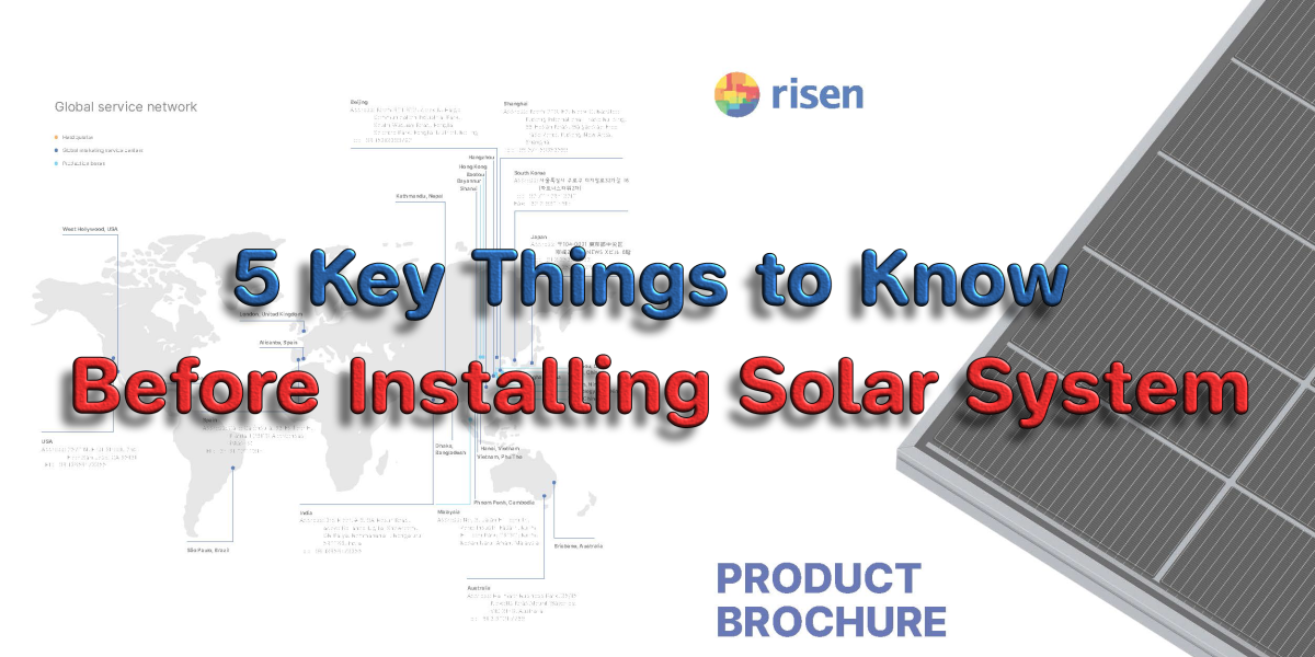 5 Key Things to Know Before Installing Solar System
