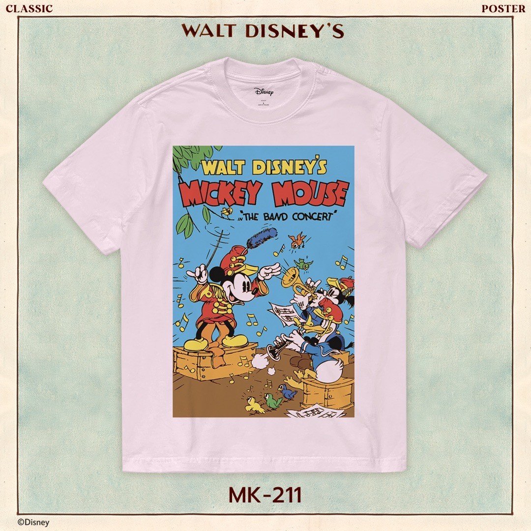 Mickey Mouse เสื้อยืดลิขสิทธิ์ คอกลม แขนสั้น (MK-211) - power7shop