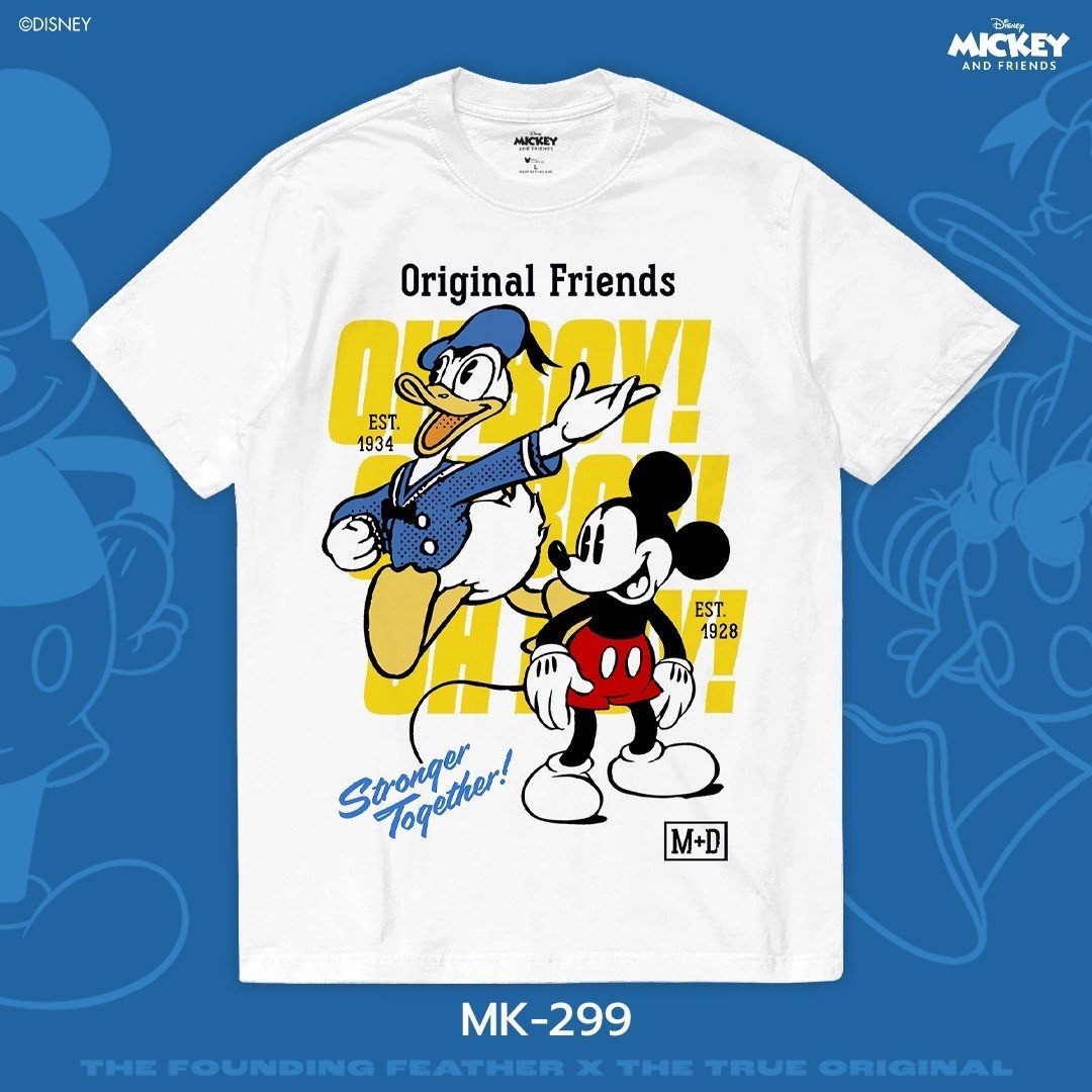 Mickey Mouse เสื้อยืดลิขสิทธิ์ คอกลม แขนสั้น (MK-299) - power7shop