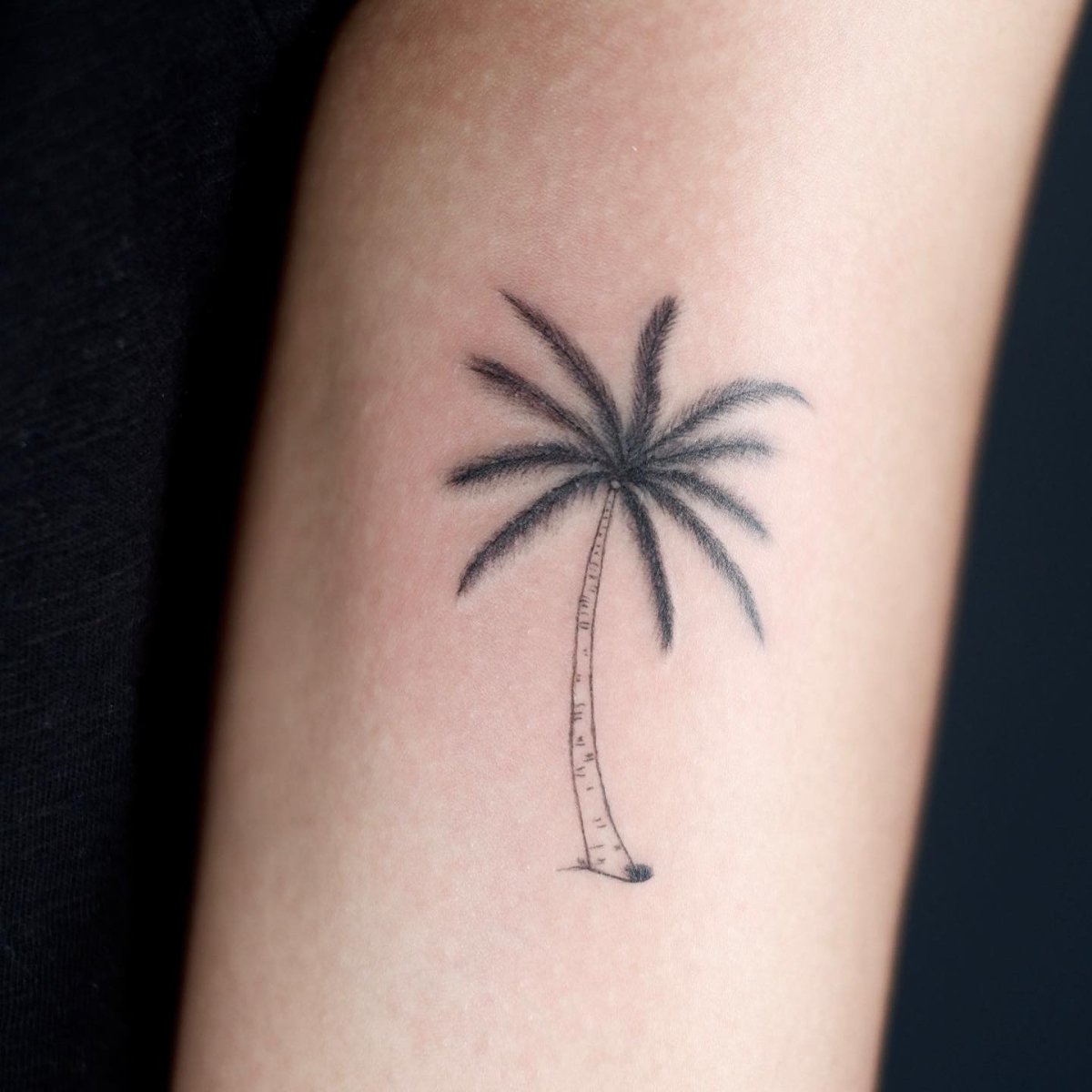 Coconut Tree Tattoo - jayjaystudio