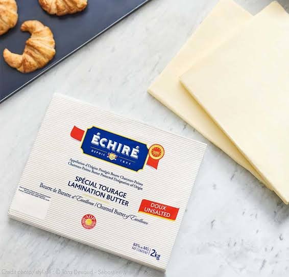 ECHIRE BUTTER SHEET 84% 2kg (AOP Pastry Sheet) - เนยครัวซองค์/เนยเพสตรี้