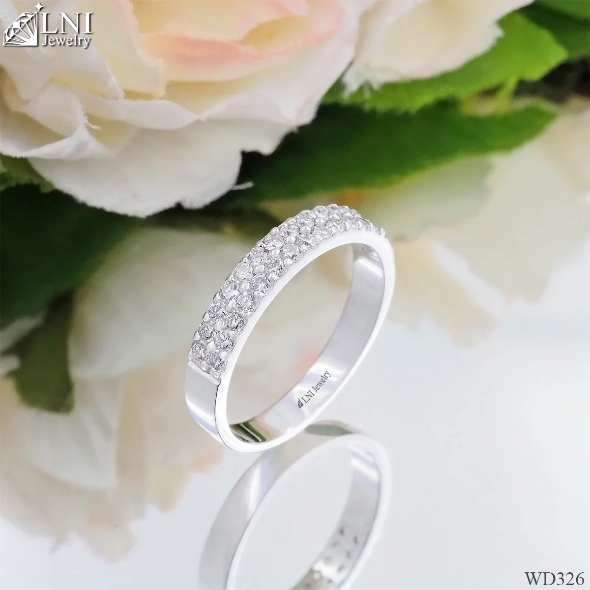 ND326 แหวนเพชรแถว