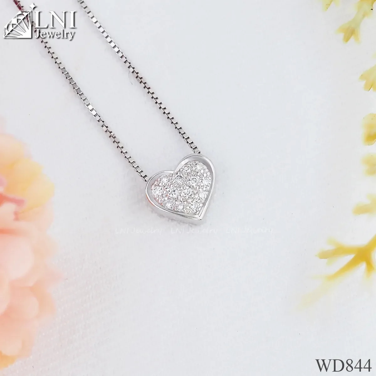 ND844 จี้เพชรรูปหัวใจ