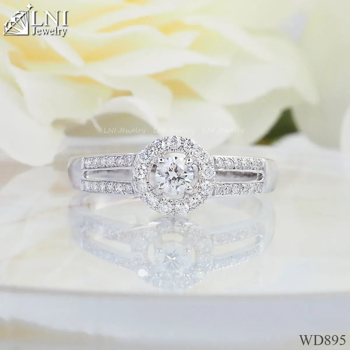 ND895 แหวนเพชรล้อม