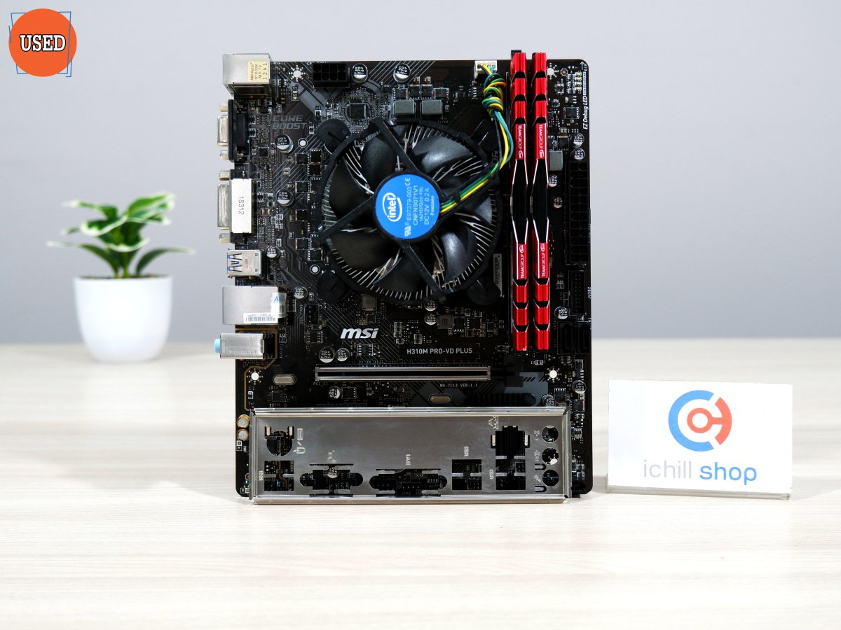 ชุดซีพียูเมนบอร์ด CPU:INTEL I5-9400F+MB:MSI H310M+RAM:DDR4 16GB (8X2 ...