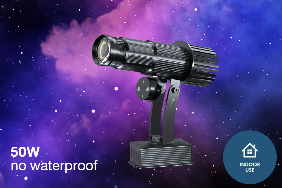 Logo Projector 50W (indoor) เครื่องฉายโลโก้ รับประกันสินค้า