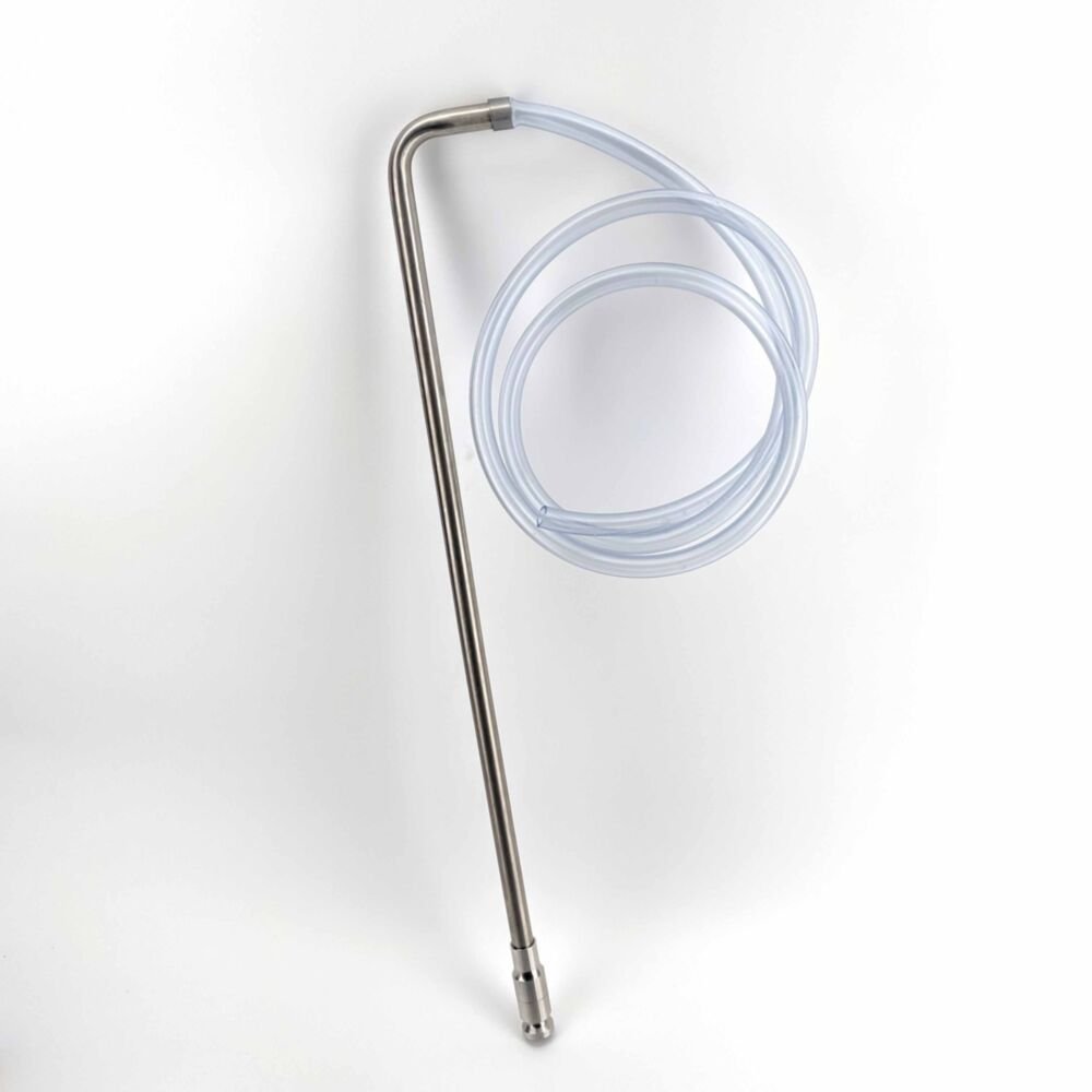 57cm Stainless Siphon with 1.5m Heavy Duty Silicone Tube (10mm ID ...