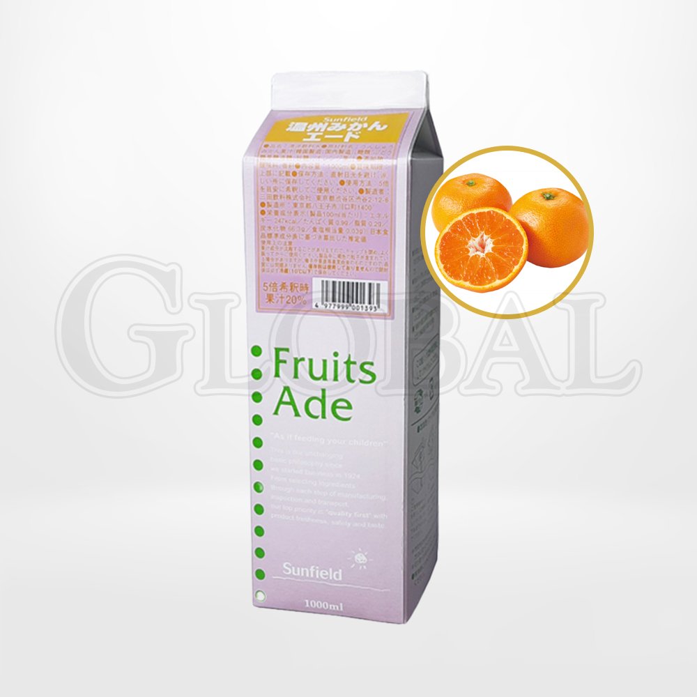 น้ำรสส้มแมนดารินเข้มข้น (Mikan Orange Taste Syrup) แบรนด์ Sunfield
