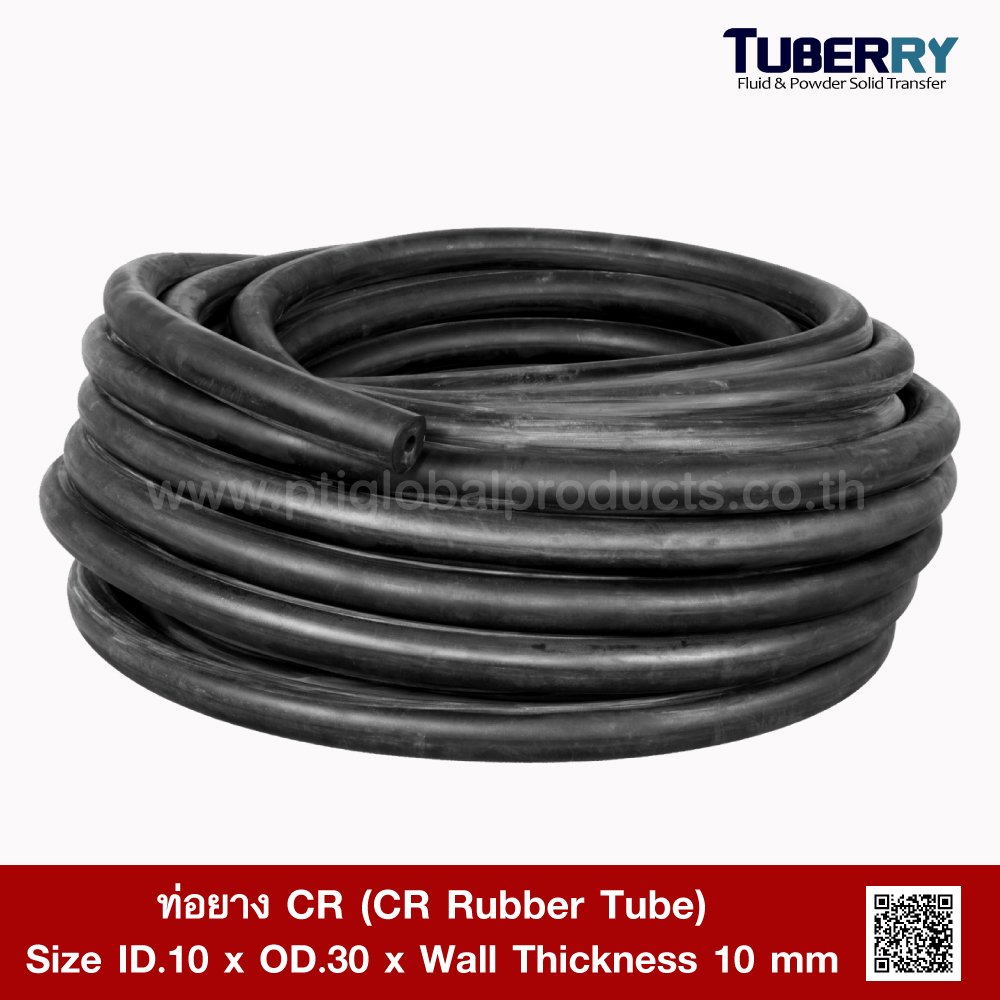 CR (Neoprene) Rubber Tube ID.10 x OD.30 mm - ptiglobalproducts
