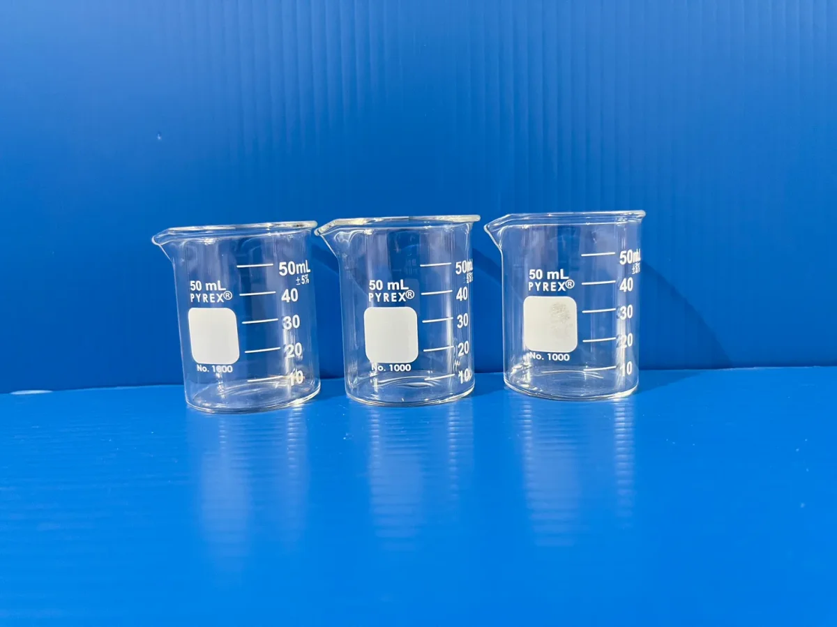 Beaker glass, size 50 ml, "Pyrex"