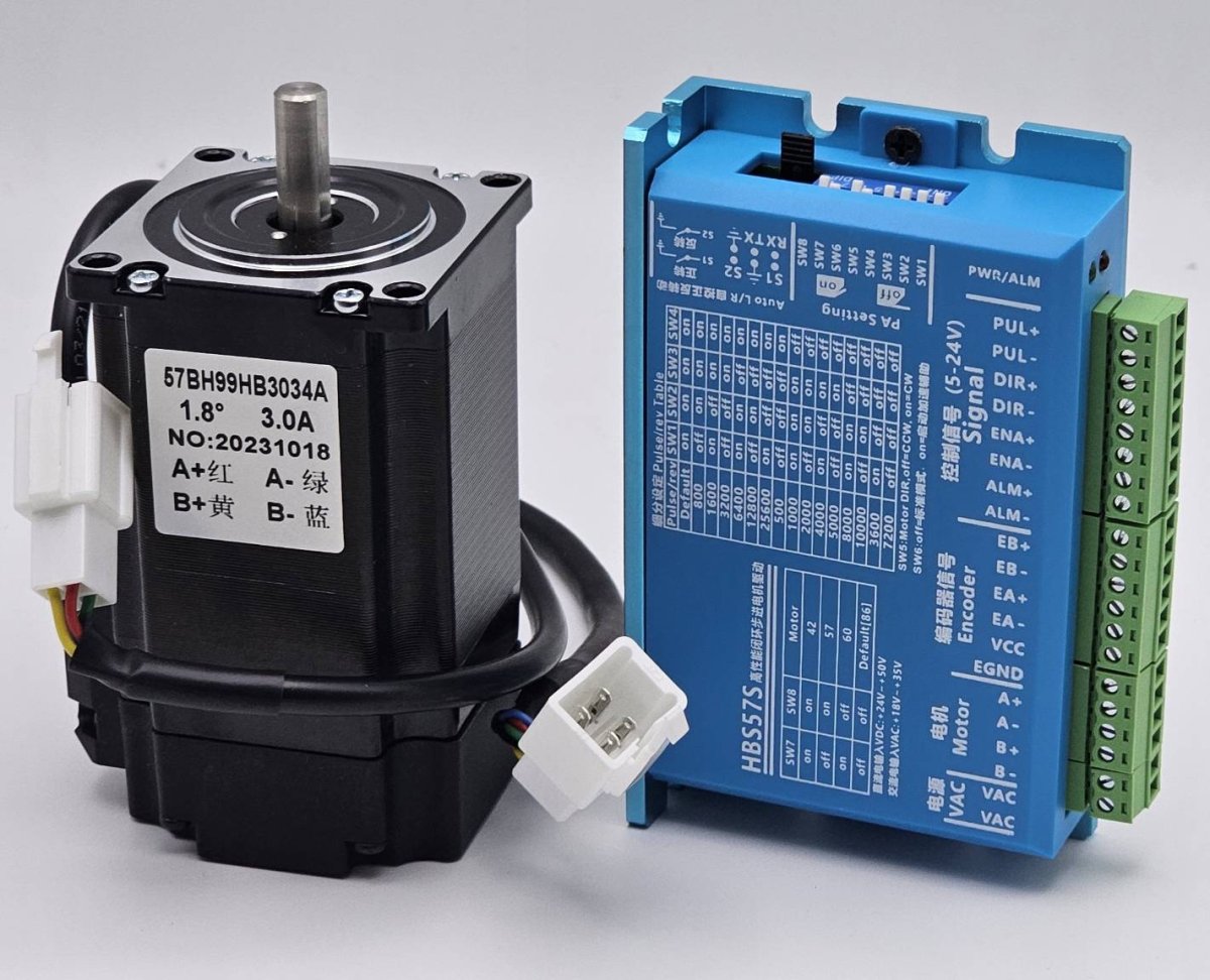 Closed-Loop Stepper Motor แรงบิด 2.2N.m (Nema23) เพลาขนาด 8mm. ตัวมอเตอร์มี Encoder ในตัวทำให้มี ...