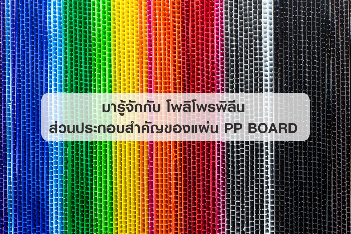 มารู้จักกับ โพลิโพรพิลีน ส่วนประกอบสำคัญของแผ่น PP BOARD