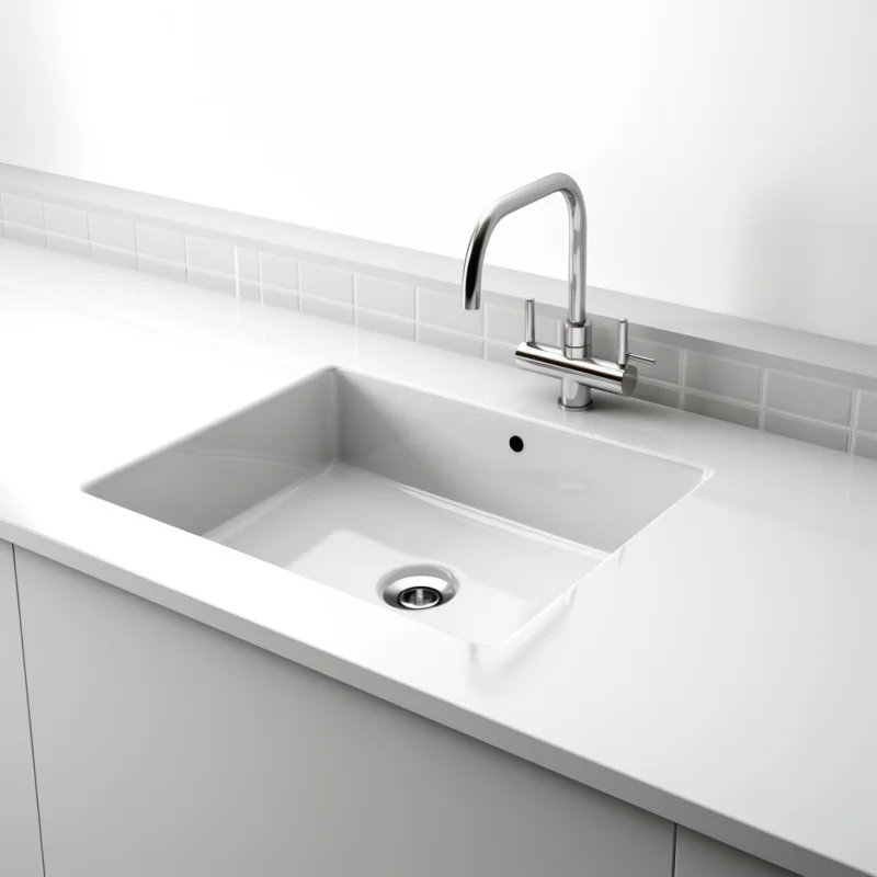 [Mock Up] Sink with white background high quality
