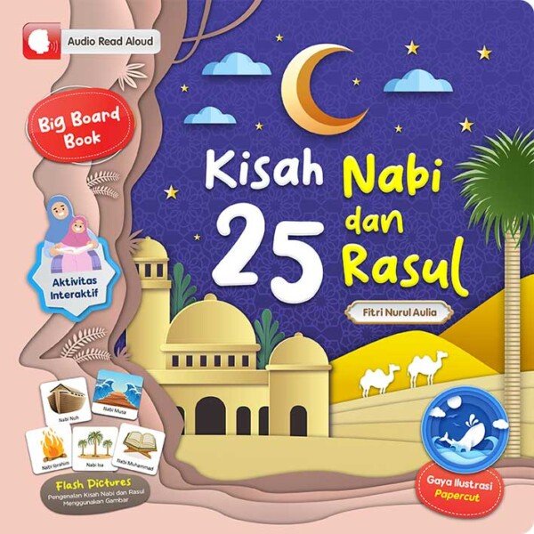 BIG BOARD BOOK KISAH 25 NABI & RASUL - kawahbookcenter
