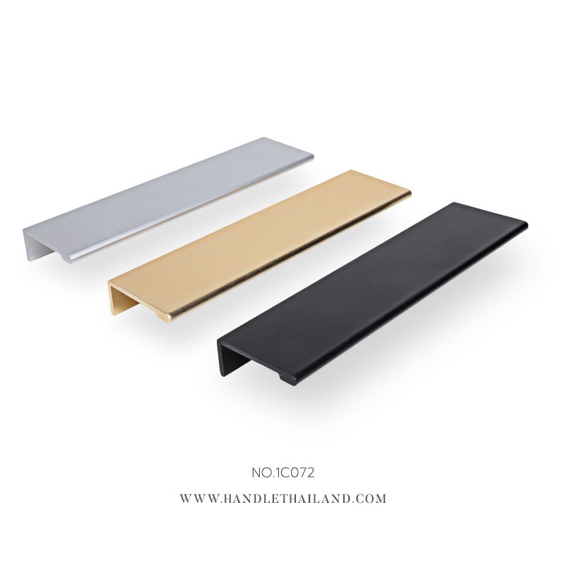 มือจับอลูมิเนียม เเชมป์เปญโกลด์เเฮร์ใลน์ สีดำ อโนไดซ์ - handlethailand