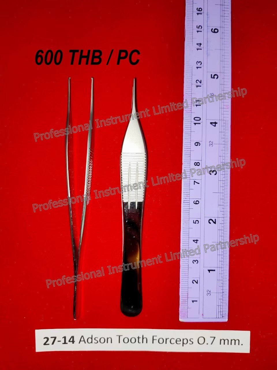 Adson Tooth Forceps 0.7mm - professionalinstrumentsthailand