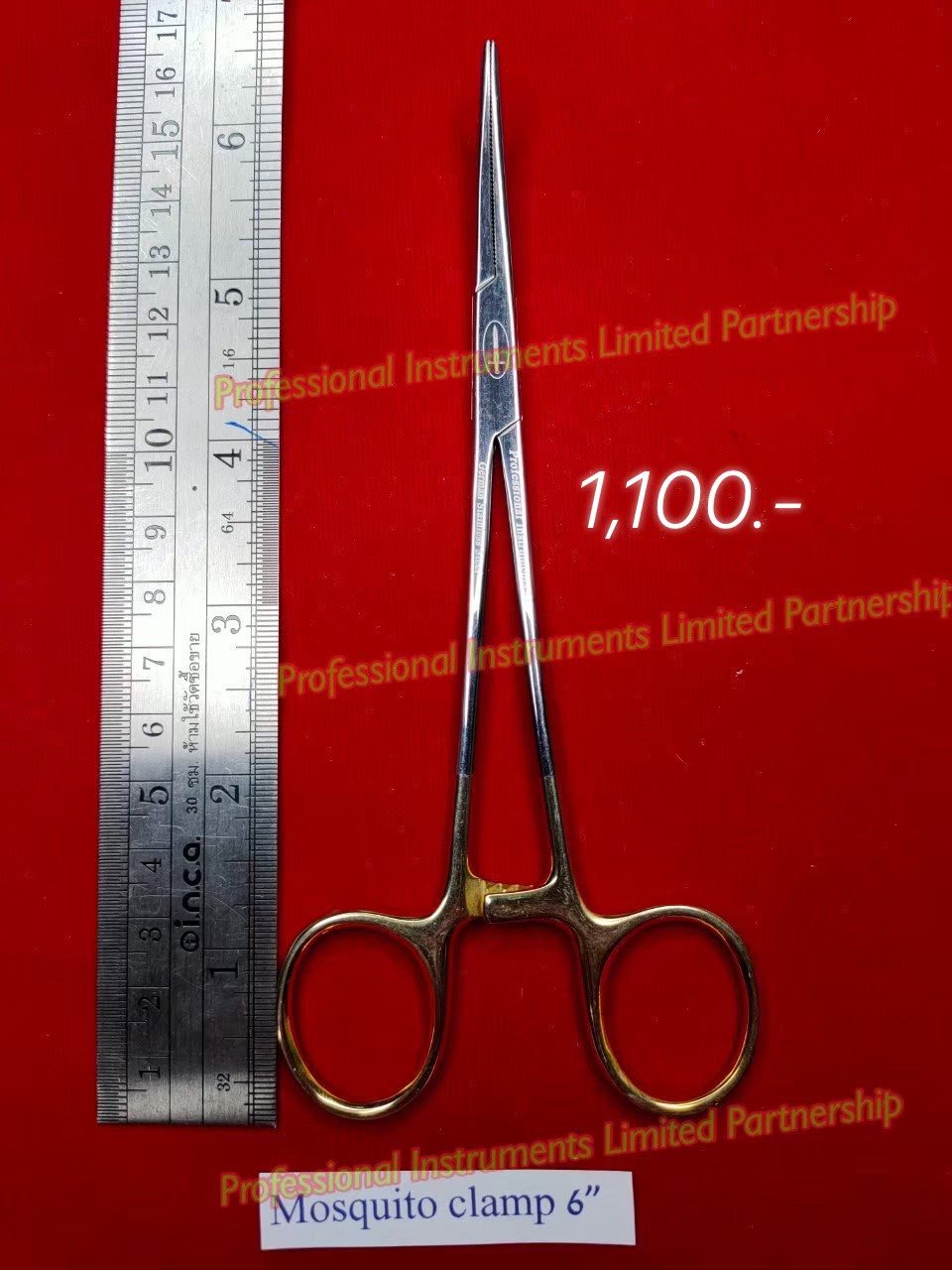 Mosquito Clamp 6"-Gold