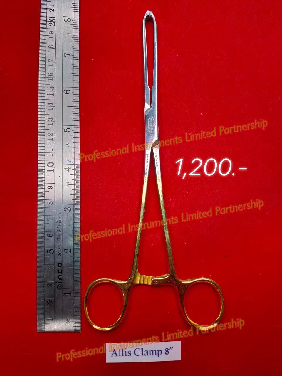 Allis Clamp 8"-Gold - professionalinstrumentsthailand