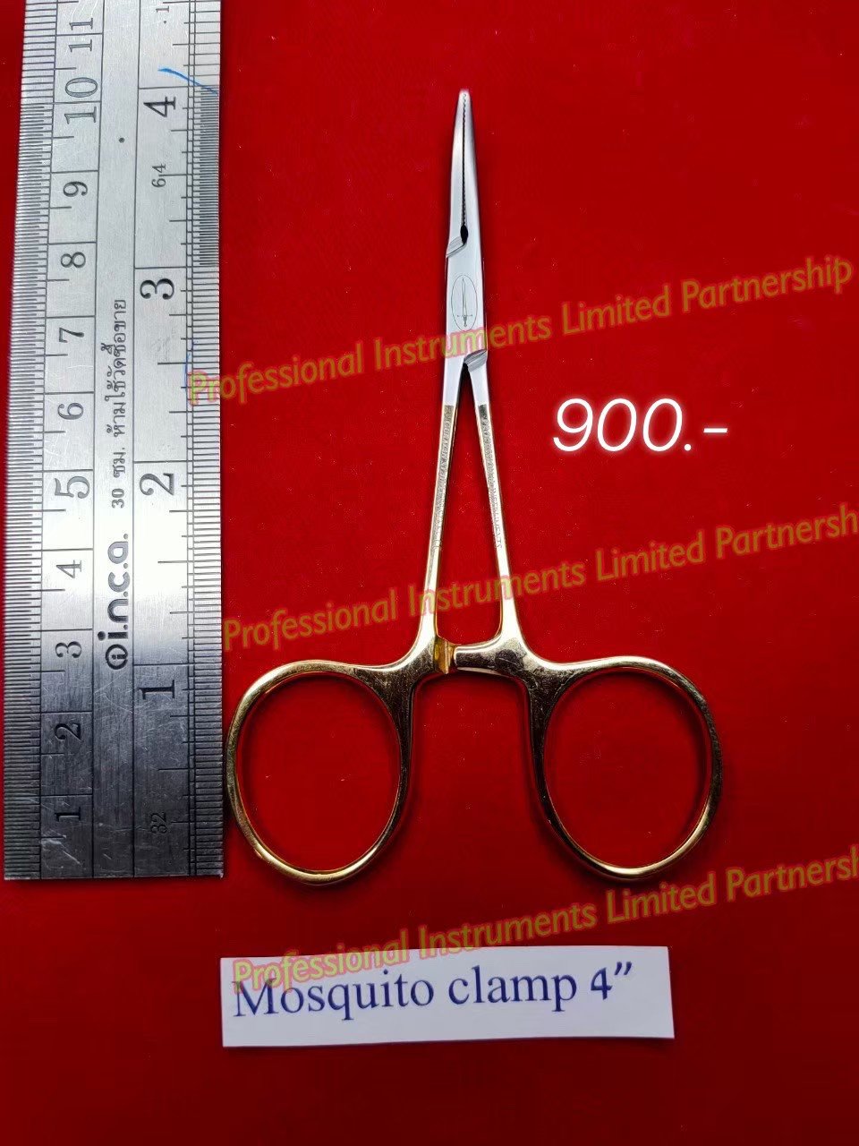 Mosquito Clamp 4"-Gold